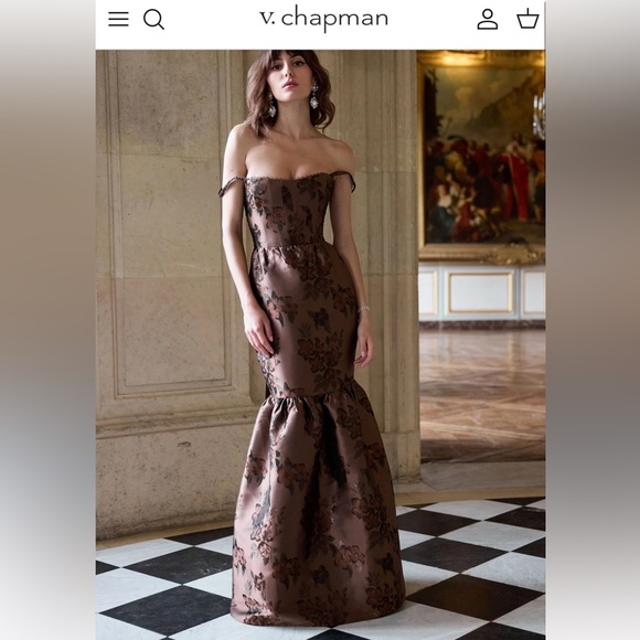 V. Chapman | Dresses | Cocoa Vchapman Gown | Poshmark